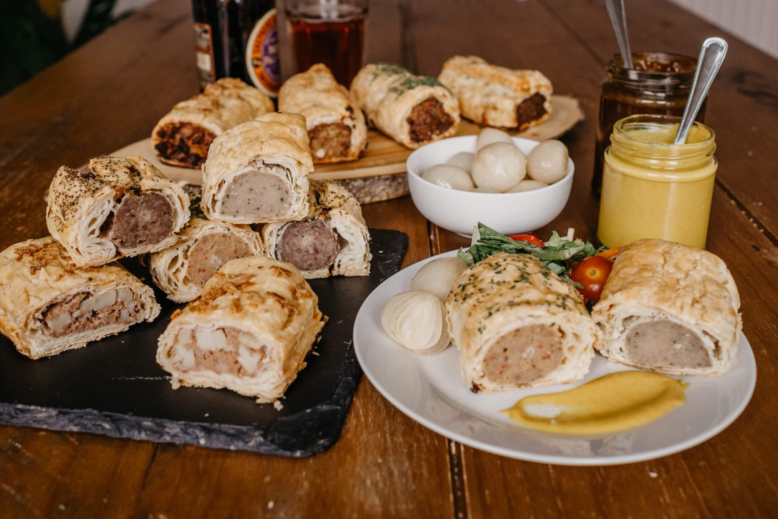 Gourmet Yorkshire Sausage Roll with Black Pudding 180g - Toppings Pies