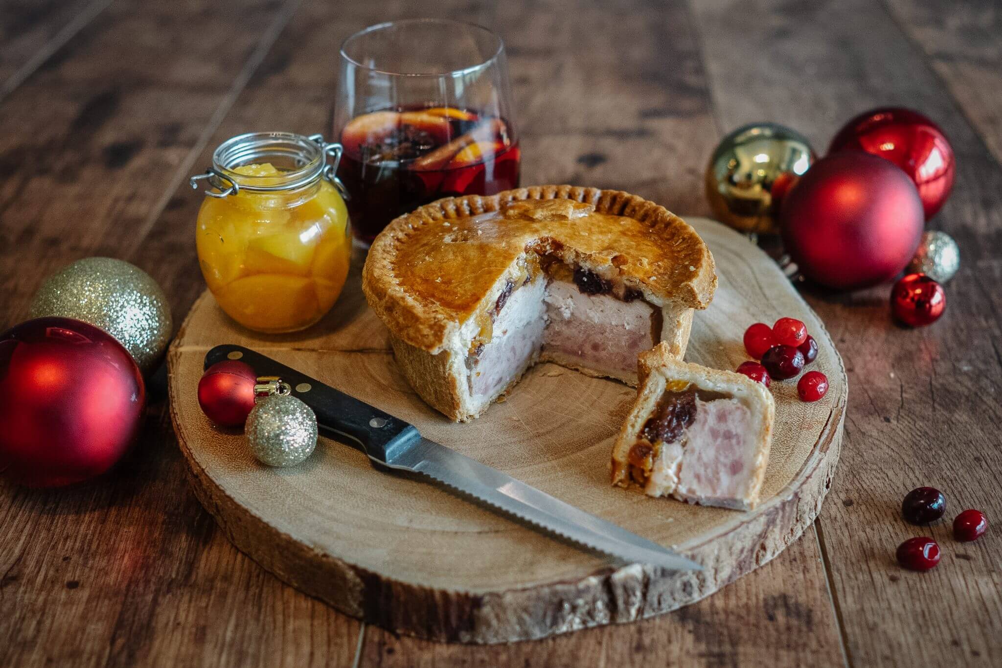 Christmas Pork Pie 450g | Toppings Pies